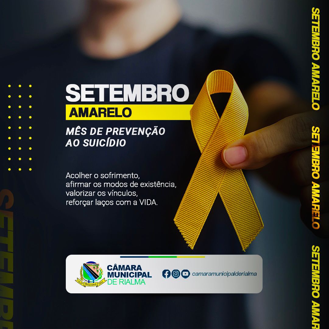 Setembro Amarelo - Câmara de Rialma